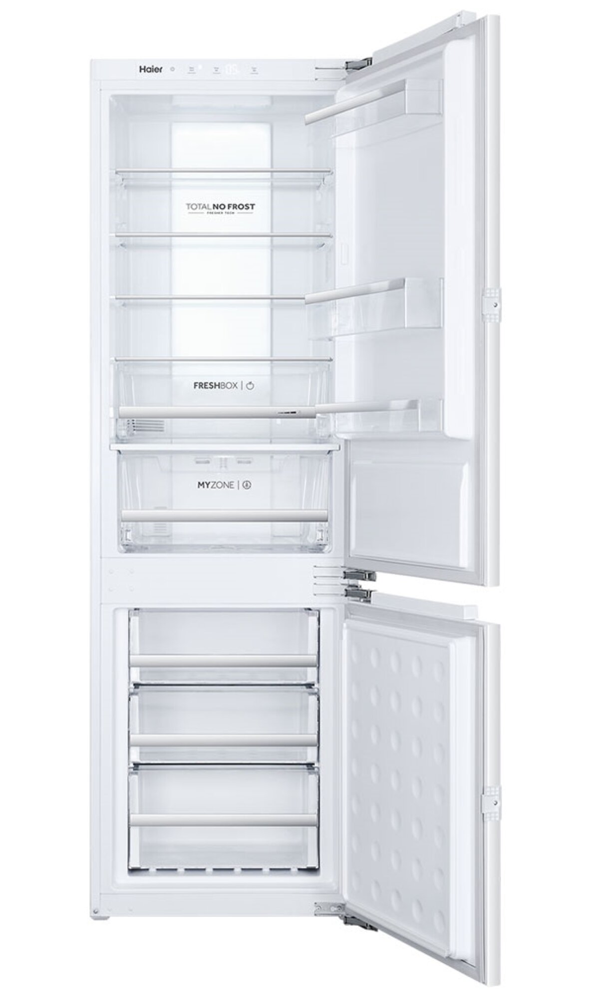 Холодильник Haier BCFT529TWRU, с зоной свежести, класс А, белый