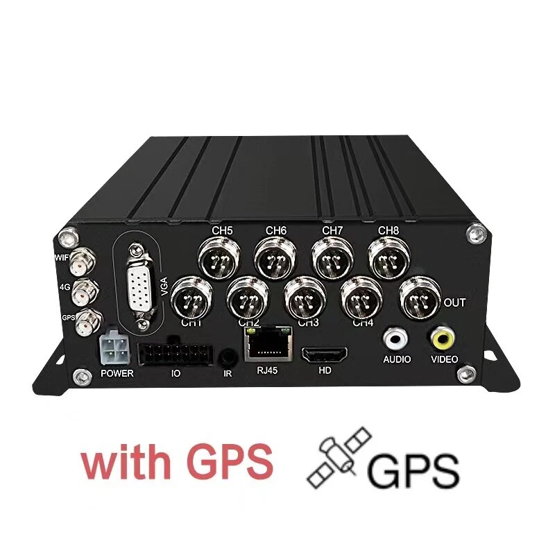 Цифровой видеорегистратор, AHD 1080P, 8 каналов, GPS, Wi-Fi with GPS