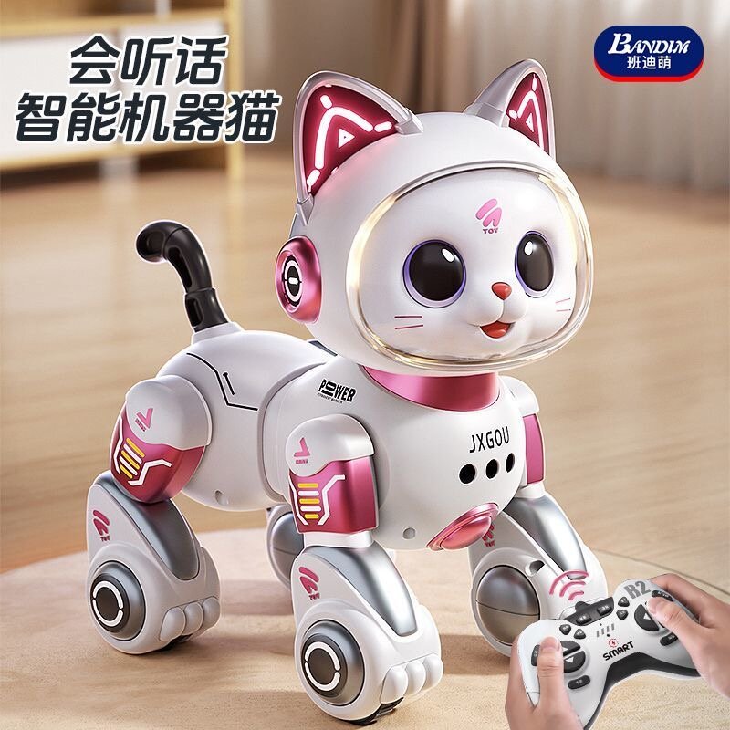 Робот собака - интерактивная Baby игрушка для мальчиков, говорящая на русском языке, выполняет трюки, Kids toys