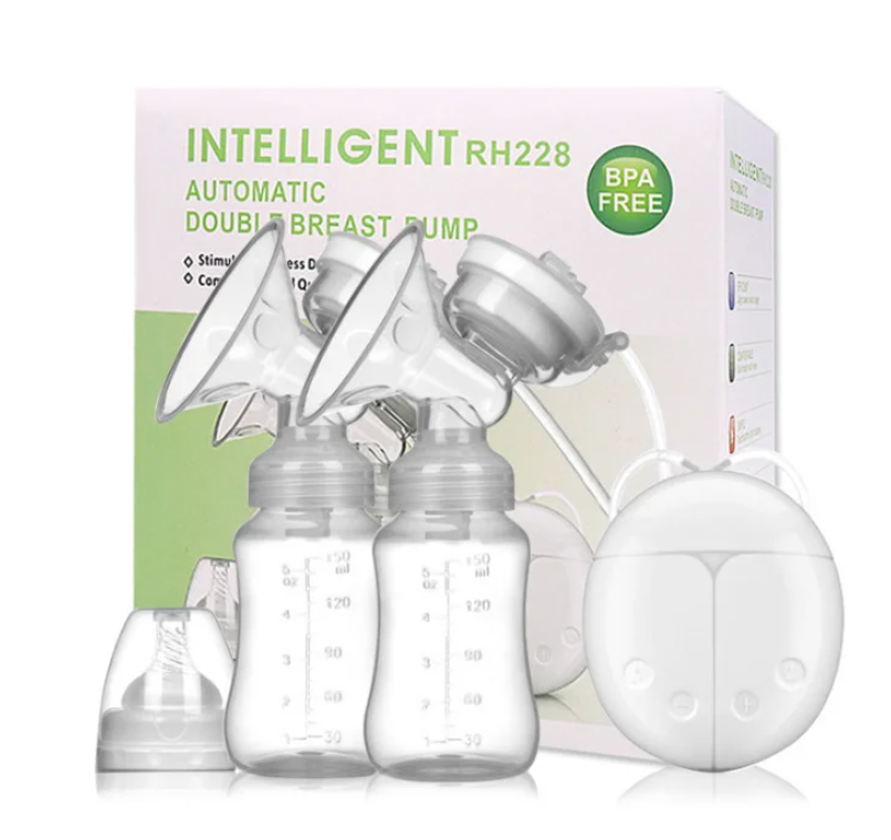 Молокоотсос электрический двойной щипчики детские с увеличительным стеклом в подарок