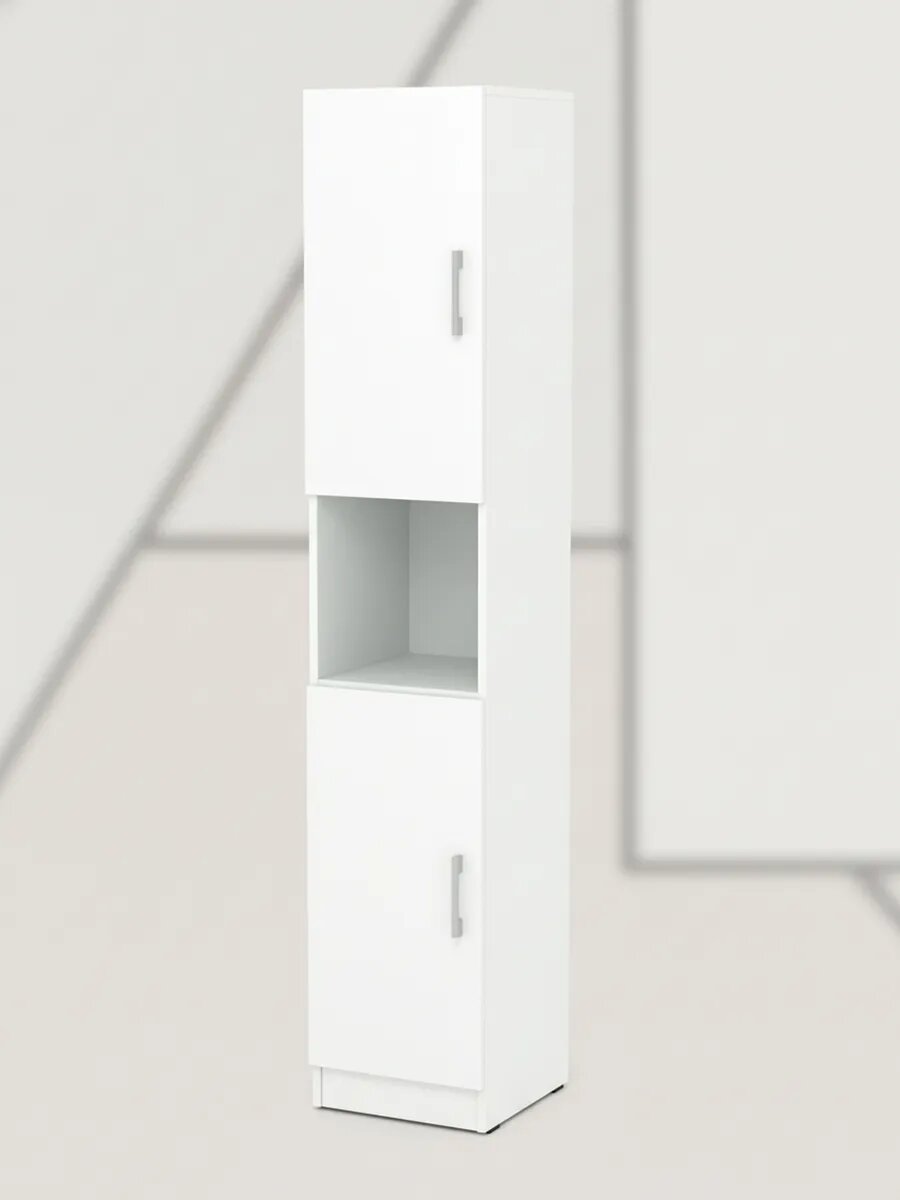 На балкон и в спальню шкаф пенал FRESTER распашной с полками, от производителя