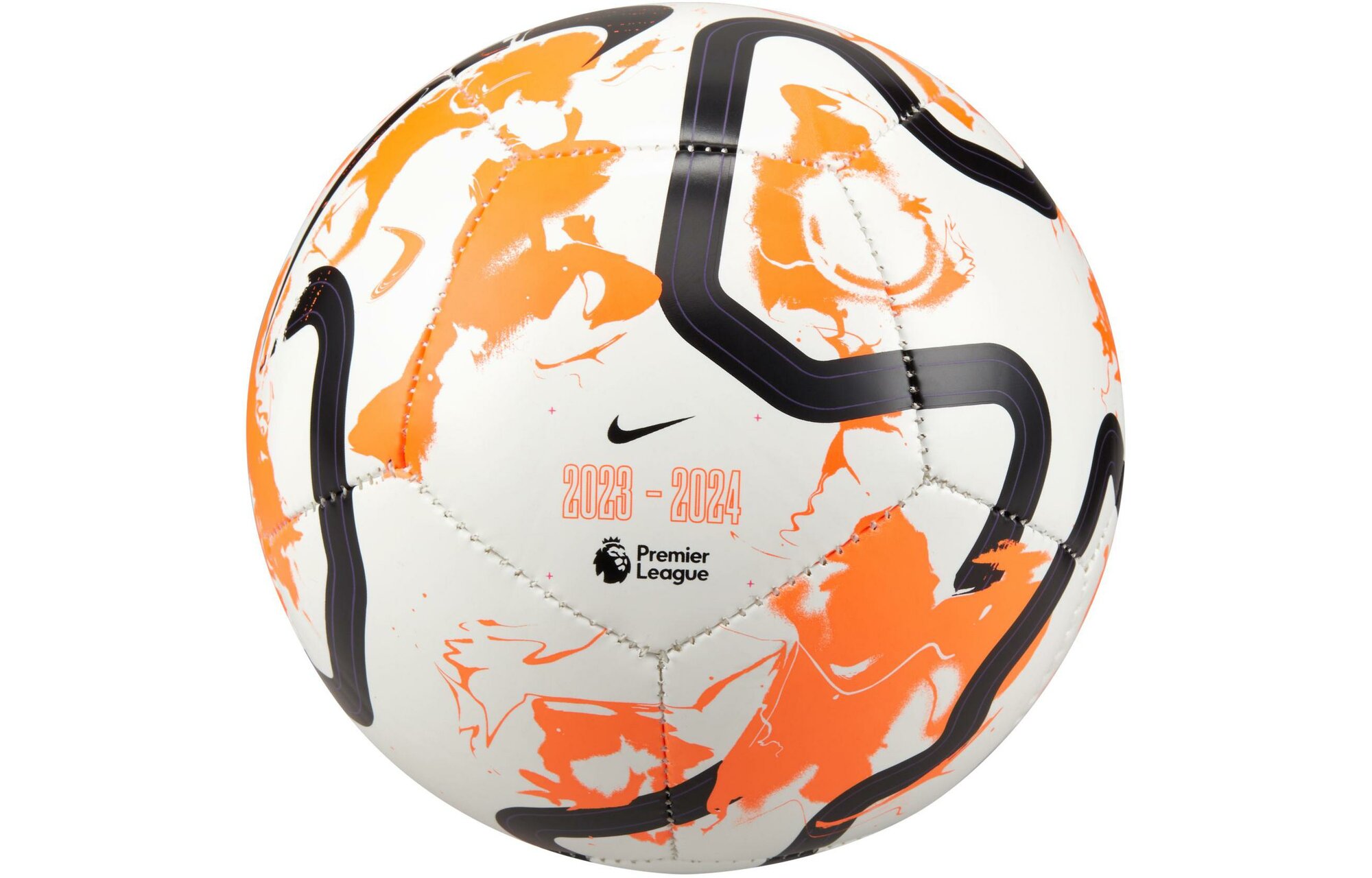 Мяч для футбола Nike, multicolor, 1 M EU, размеры 1–5, белый, оранжевый и черный