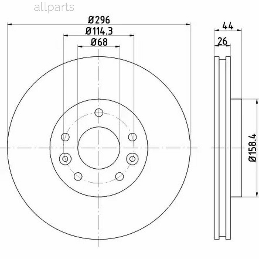 TEXTAR 92274203 Диск тормозной передний с покрытием PRO NISSAN TEXTAR 92274203