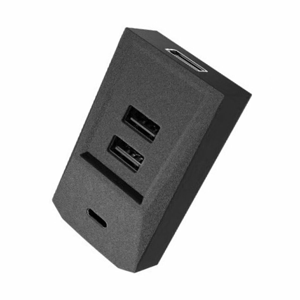 USB-хаб с быстрой зарядкой для автомобиля, аксессуар для док-станции с цветным дисплеем