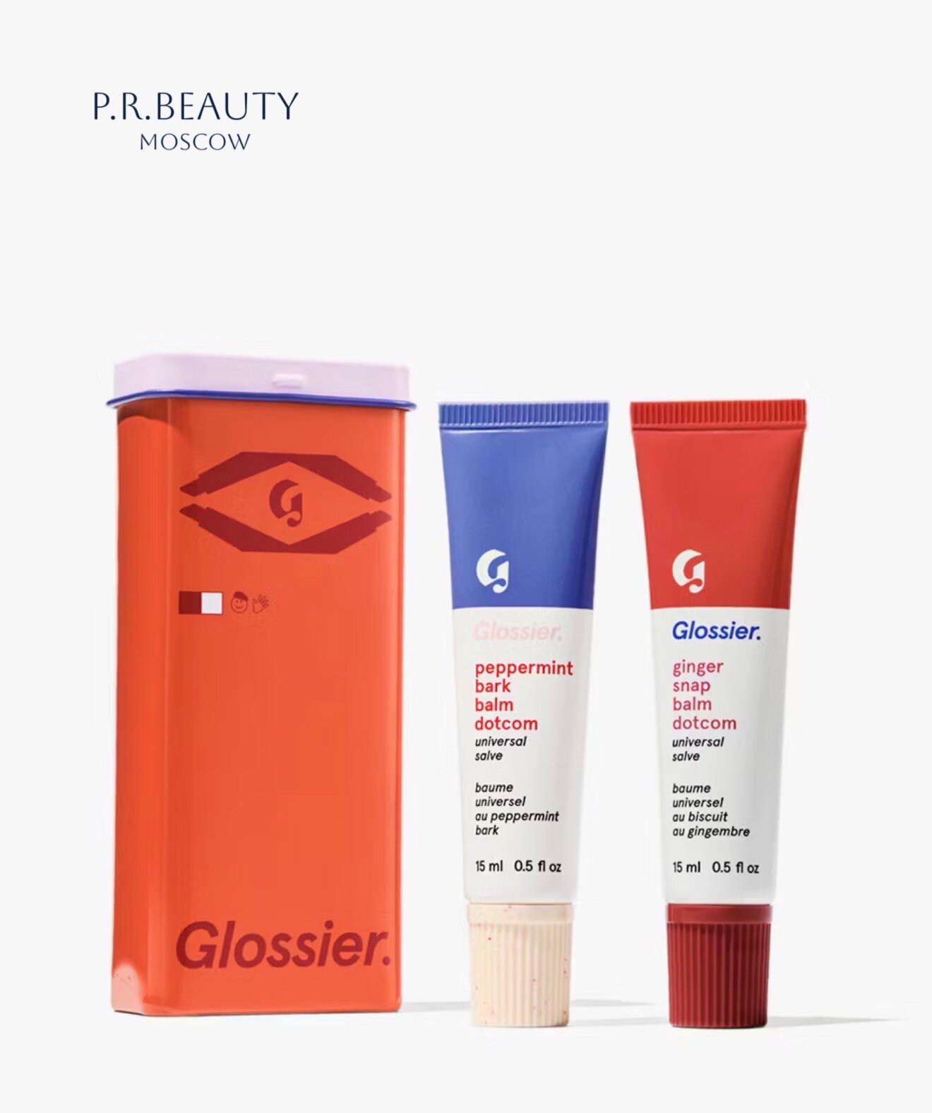 GLOSSIER Набор двух бальзамов Sugar + Spice Balm Dotcom Duo