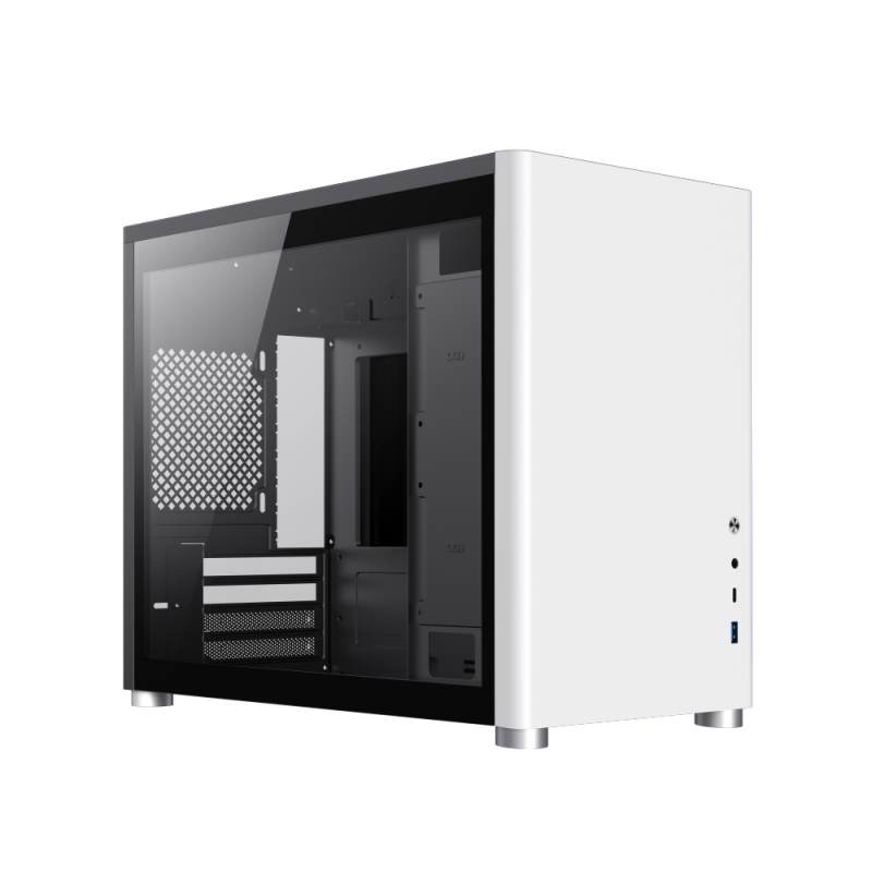 Корпус для ПК GAMEMAX Spark White (Белый Midi-Tower, ATX Micro-ATX Mini-ITX CPU 168мм VGA 355мм Закаленное стекло USB3.0+Type C)