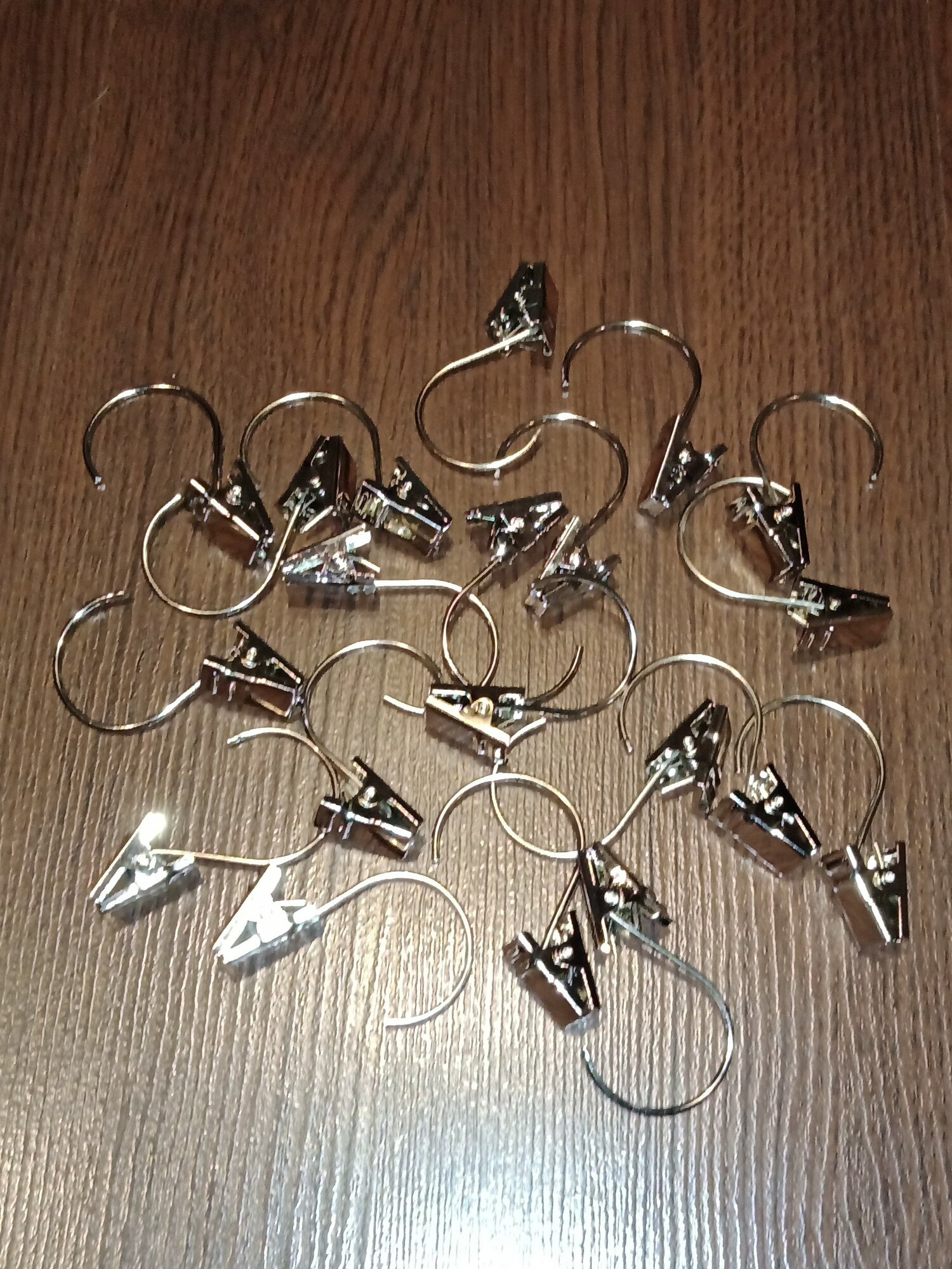 Крючок-зажим для штор, 20 шт.