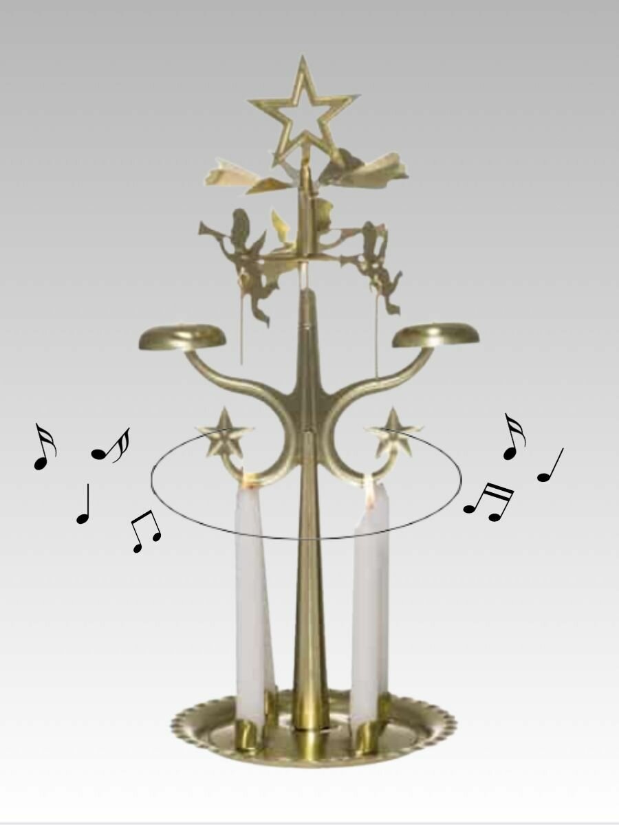 Подсвечник новогодний, рождественский Вечерний звон, Вифлеемская звезда