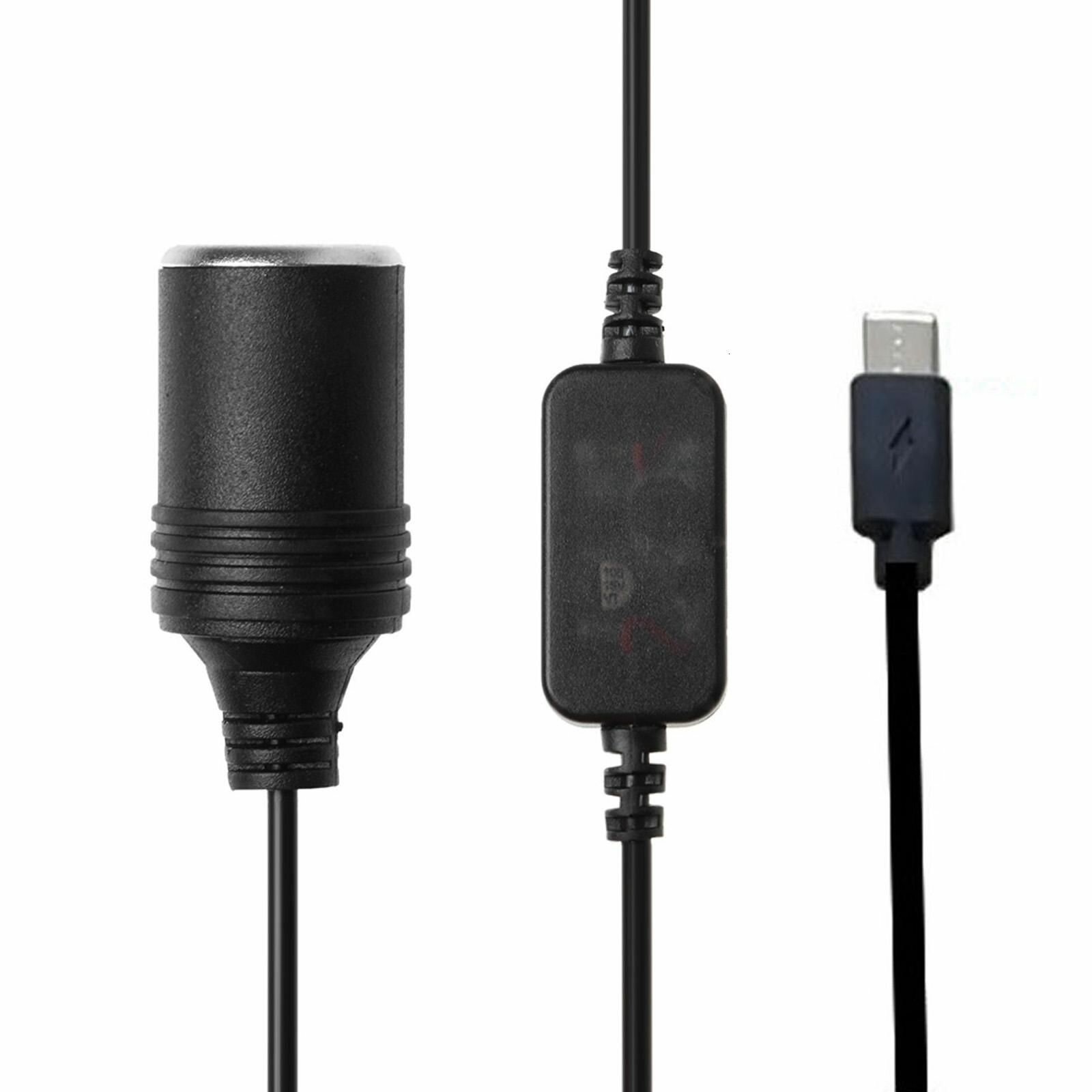 Кабель питания USB C 5V 12V для авто, 1.2m