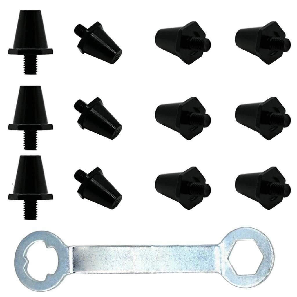 Алюминиевые шипы для бутс, Черный - 15