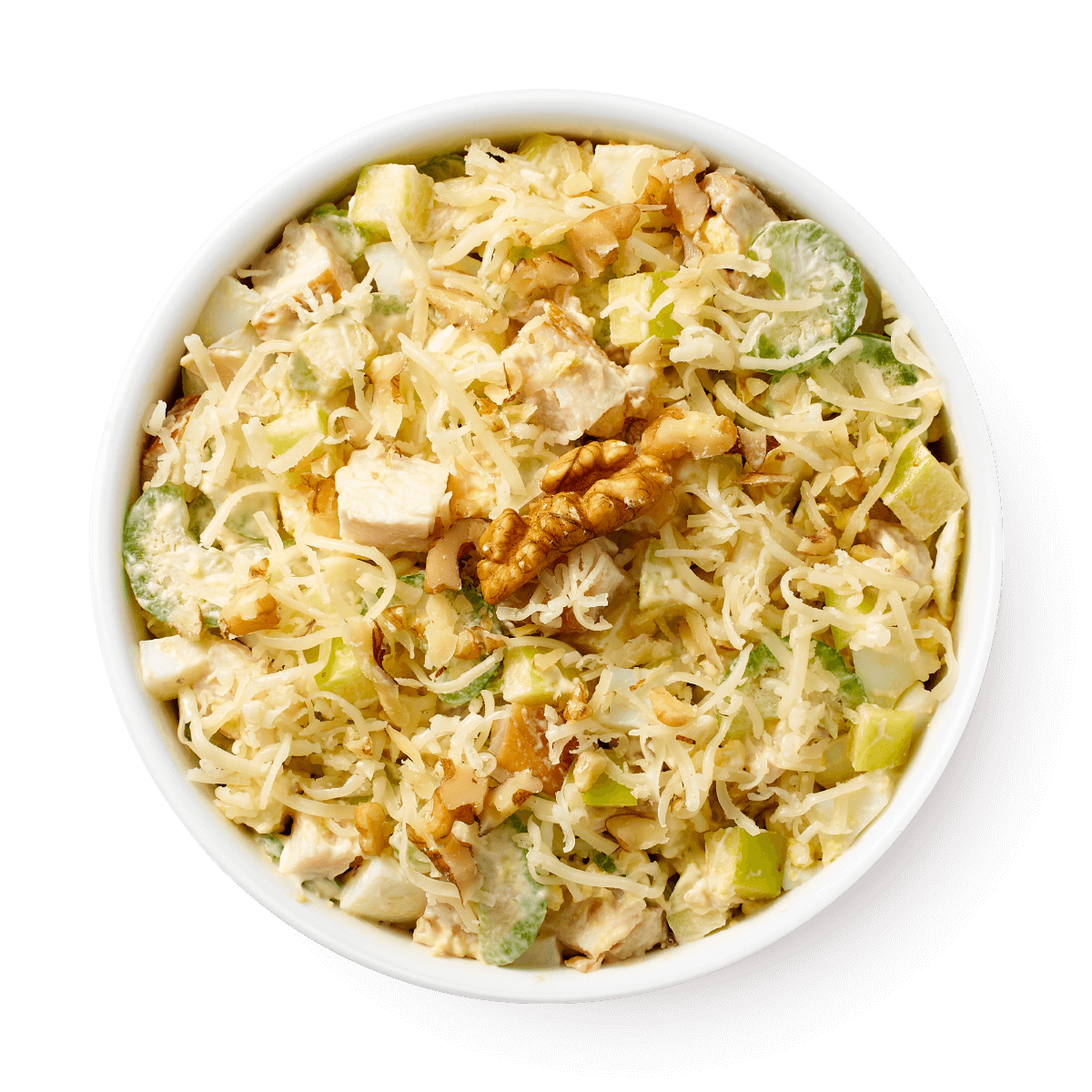 Салат "С копченой курицей", с яблоком и орехами, 170 г, 1 упаковка