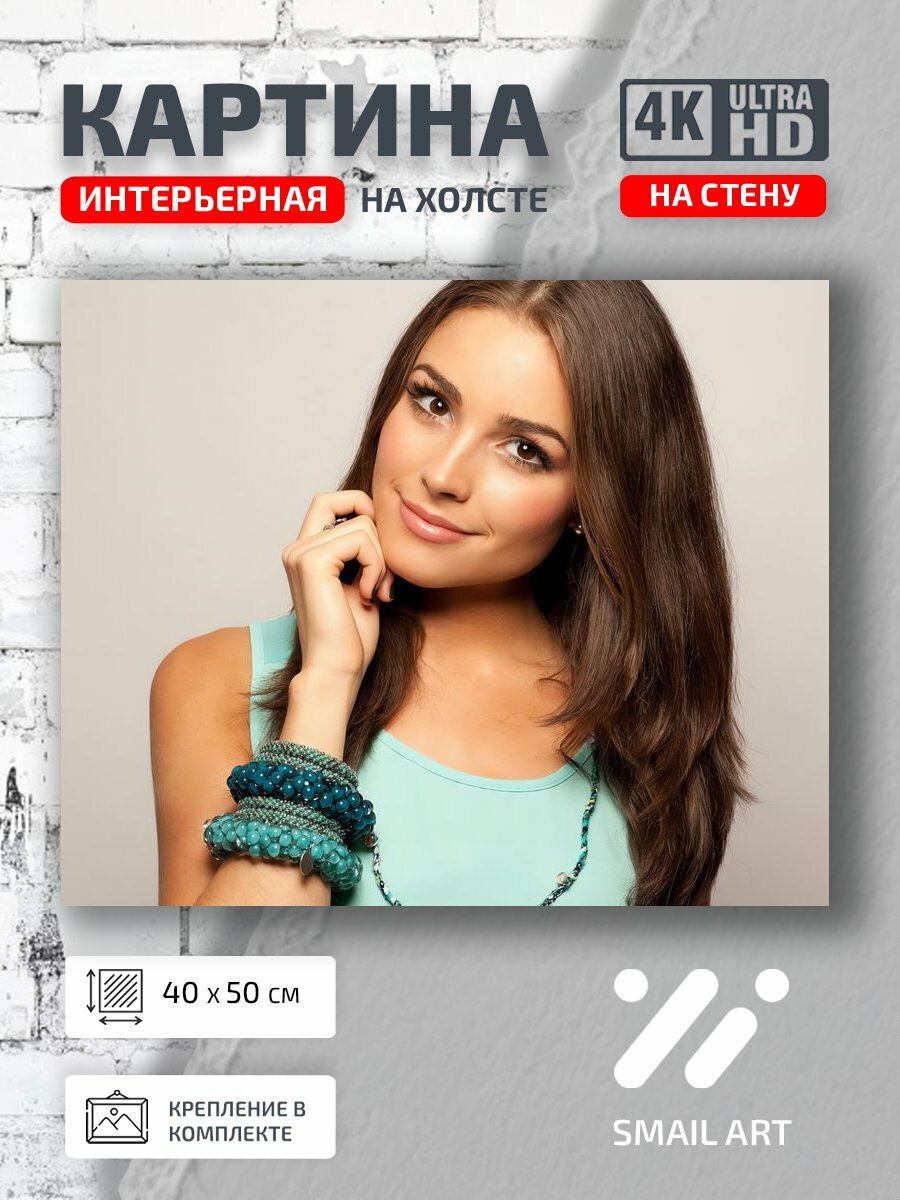 Картина на холсте интерьерная 40 на 50 на стену Лицо Portrait для студии портрет интерьер