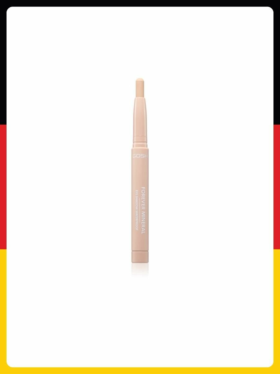 Тени для век Gosh Forever Mineral Matte long-lasting eyeshadow in stick form 011 Matt White, 1,4 г