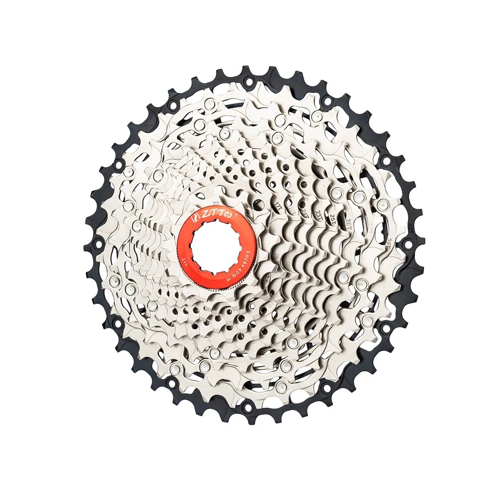 ZTTO 12-скоростная кассета для шоссейного велосипеда 11-39T Белый, Road-40T BK Silver