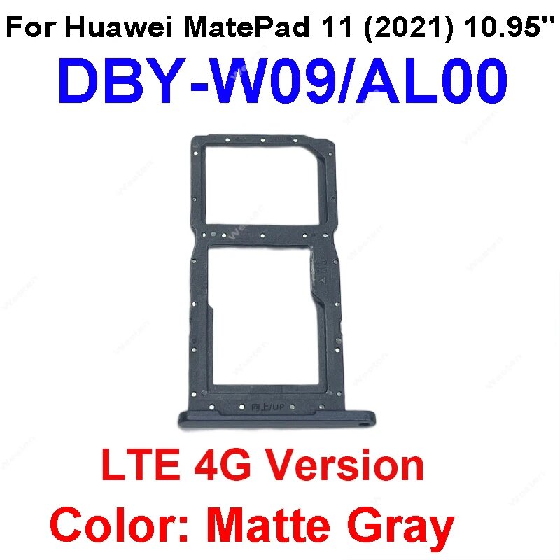 Адаптер держателя лотка для SIM-карты для Huawei MatePad 11 (2021) 10,95 дюйма DBY-AL00 DBY-W09, разъем для держателя лотка для SIM-карты DBY-AL00 W09-Gray