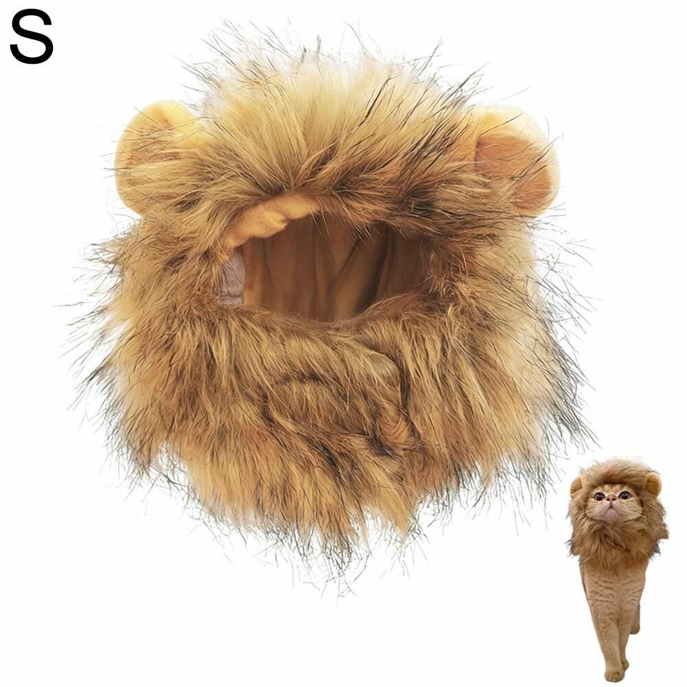 Смешные украшения и аксессуары для домашних кошек: львиные маски, кошачьи шляпки и прочие забавные головные уборы