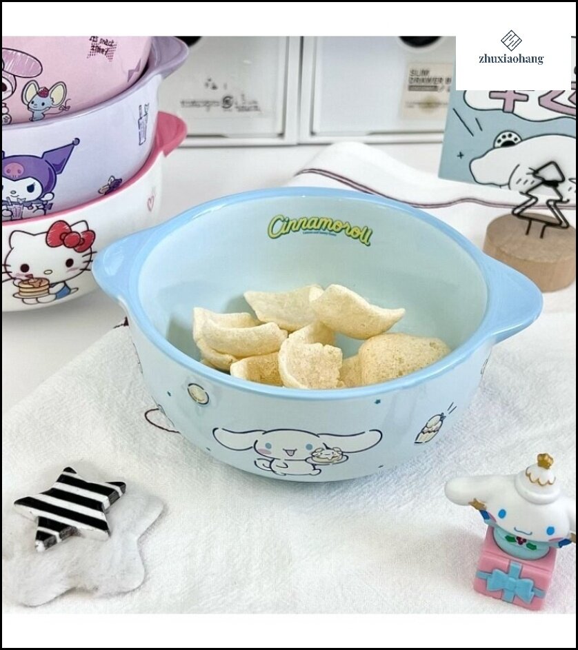 Эксклюзивная детская керамическая миска для супа Sanrio с мультяшным дизайном, модель Куломи