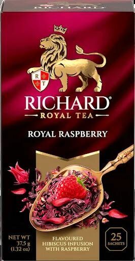 Чай фруктово-травяной RICHARD Royal Raspberry, 25пак