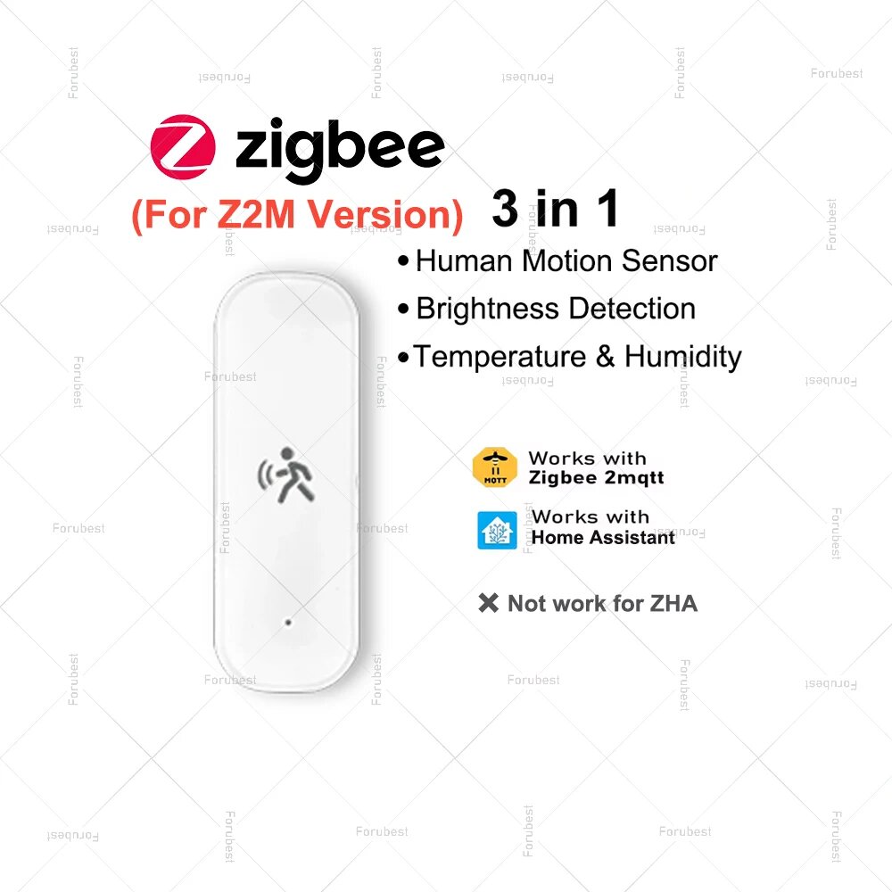 Датчик движения Zigbee 3 в 1 3 In 1 for Z2M