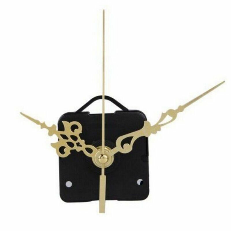 Часовой механизм для настенных часов, универсальный ремонтный комплект, бесшумный ход, простая установка, черный корпус, набор для самостоятельного изготовления часов