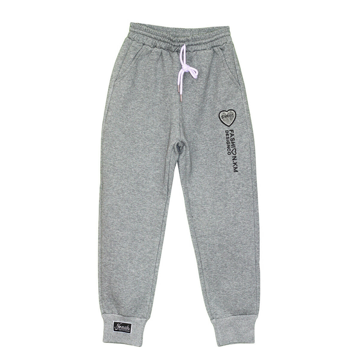 Брюки спортивные Подростковые трикотажные брюки на флисе для девочек