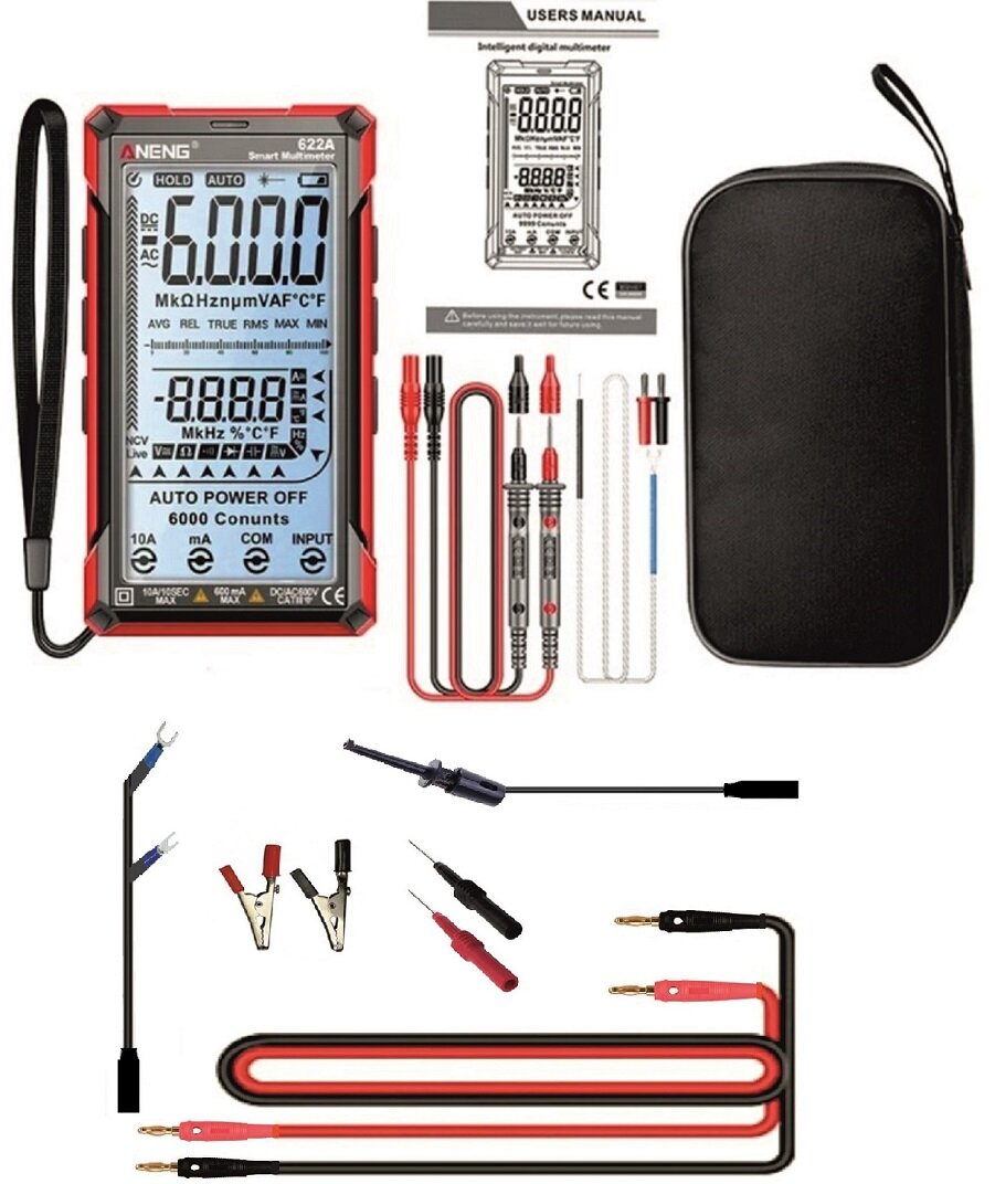 Мультиметр профессиональный ANENG 622A SPECIAL. Гарантия 2 года. 18 функций.