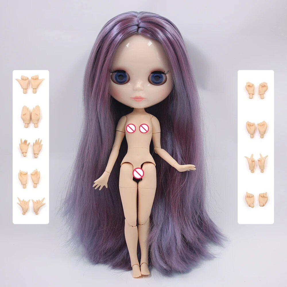 Blyth кукла 1/6 Dream Fairy Сиреневый, nude doll hand ab