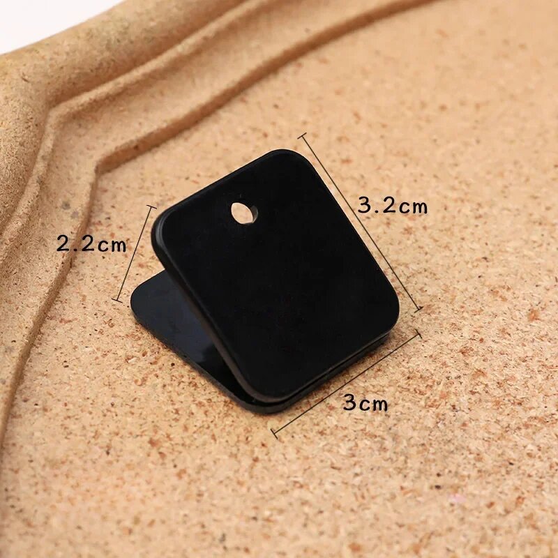 Пружинные зажимы для бумаги, 5 шт, пластик Черный, Black