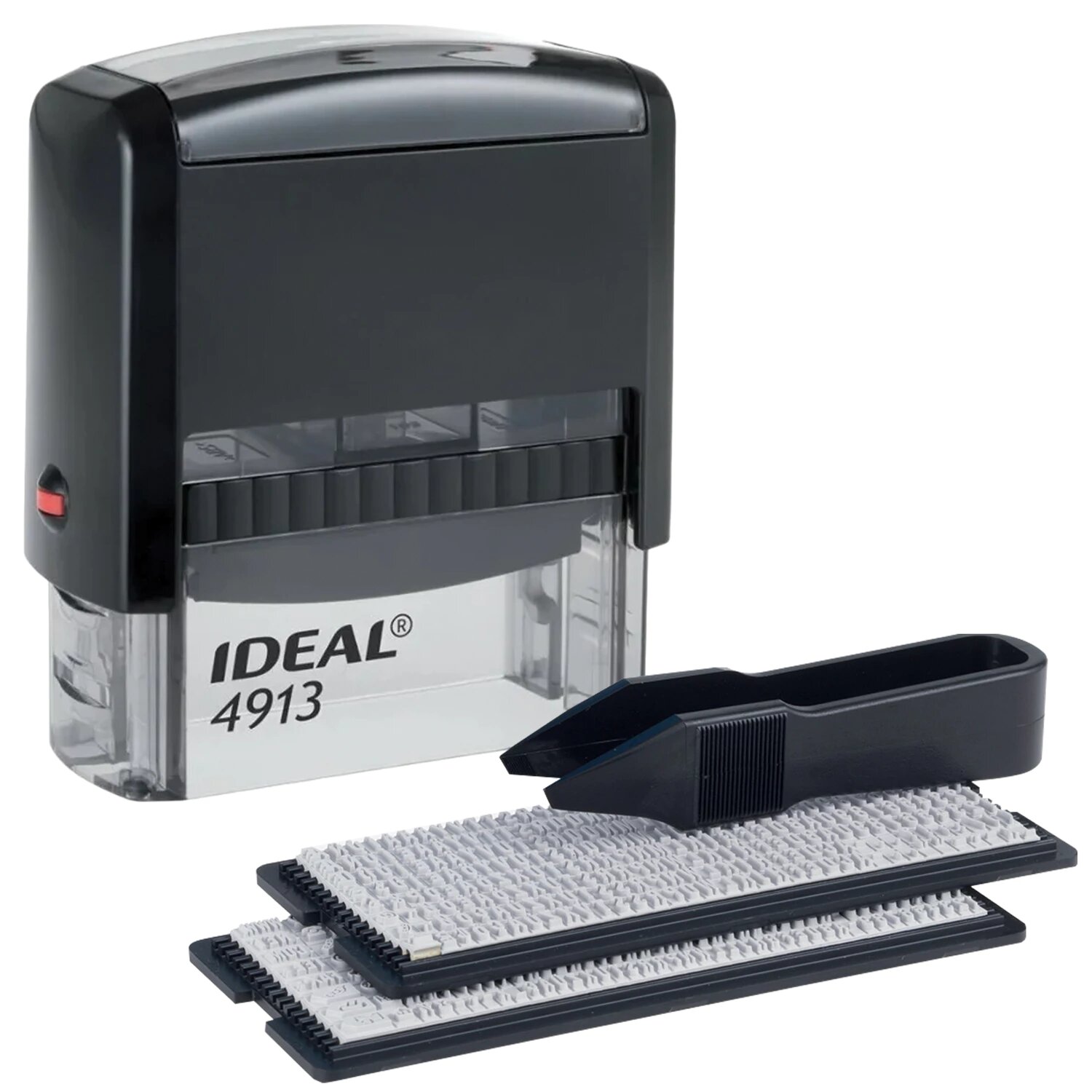 Штамп самонаборный 5-строчный, оттиск 5822 мм, без рамки, TRODAT IDEAL 4913 P2, кассы В комплекте