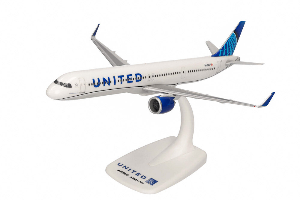 Herpa Snap-Fit Модель самолета Airbus A321neo United Airlines