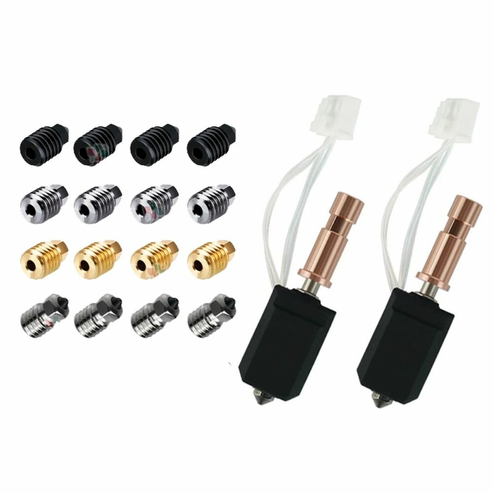 Новый модернизированный керамический хотенд для 3D-принтера Anycubic Kobra S1 Combo Head S1C, 24 В, 48 Вт, 200K, быстрый нагрев до 300℃.