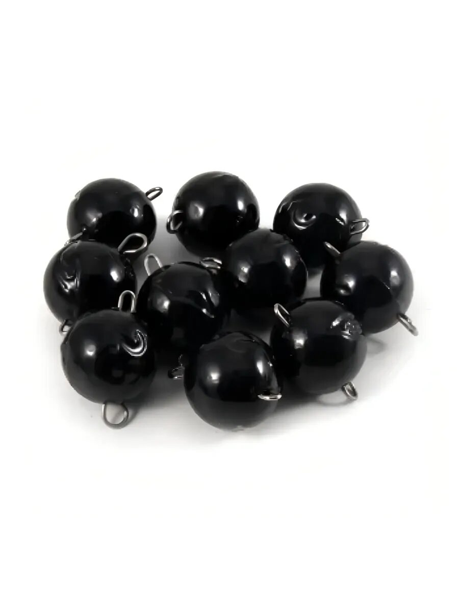 Груз «Чебурашка», разборный, окрашенный, для спиннинга, 10шт./уп, 28г, черный