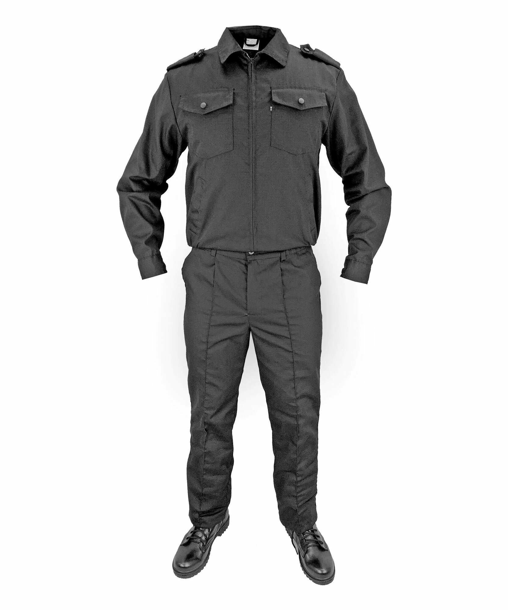 Костюм охрана черный рипстоп (58 / 170 - 176)