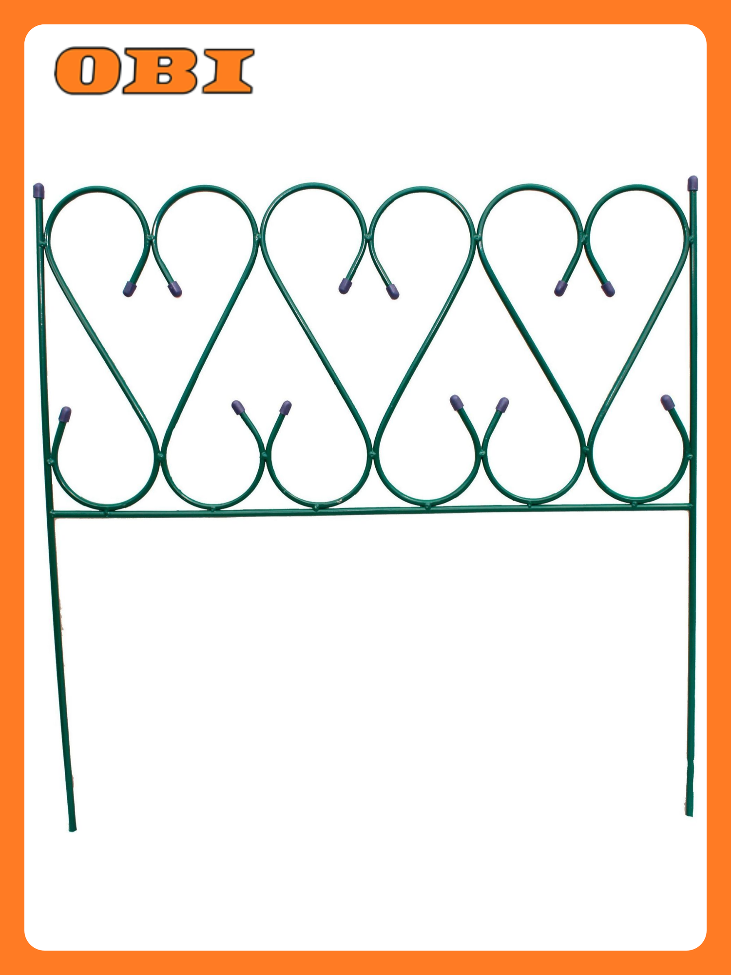 Забор для клумб Клевер-С Изящный 84 см зеленый