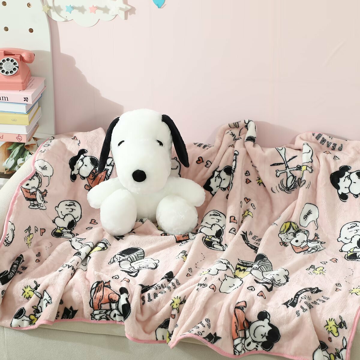 Плед с мультяшными персонажами, плюшевый плед для сна, плед для дивана, утепленный плед, плед для кондиционера, портативный дорожный плед, чехол для автомобиля.