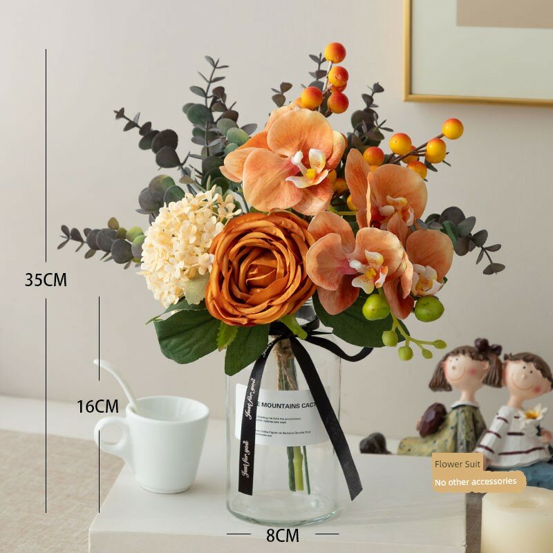 Искусственные цветы в стиле Моранди, свежий скандинавский и японский стиль, элегантные искусственные цветы для