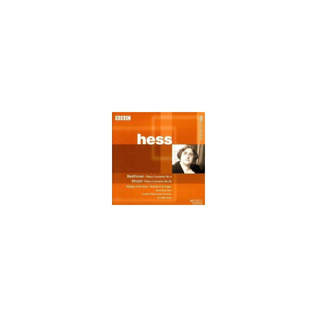 Диск Dame Myra Hess spielt Klavierkonzerte (1 CD)