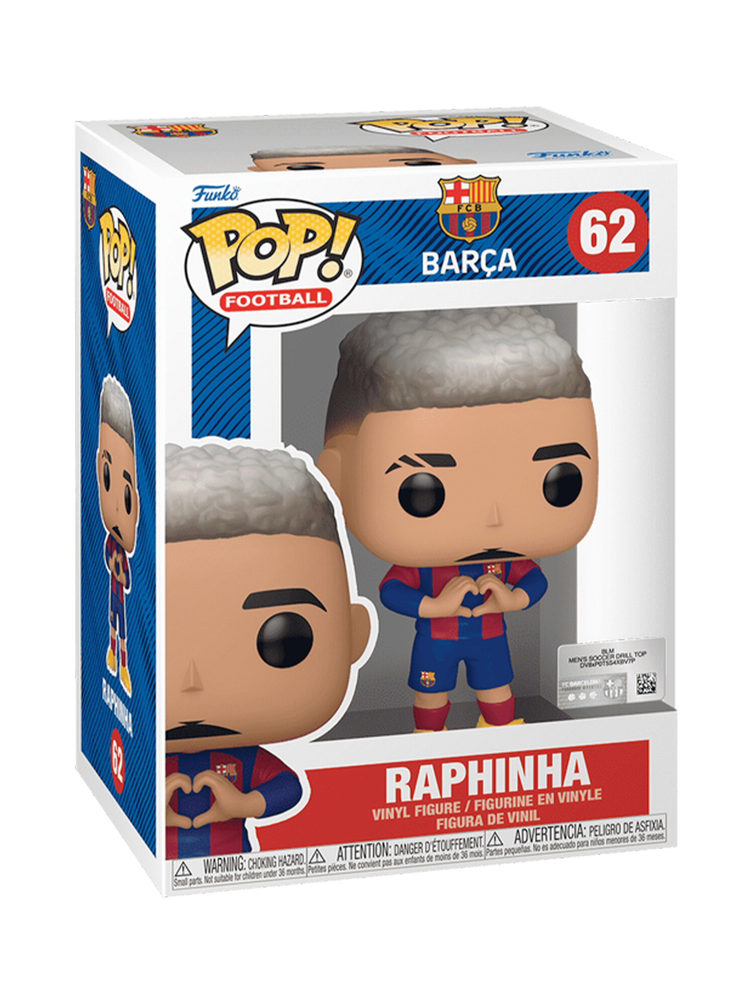 Фигурка Funko Pop Football Raphinha 62 Barcelona Рафинья из команды Барселона футбол