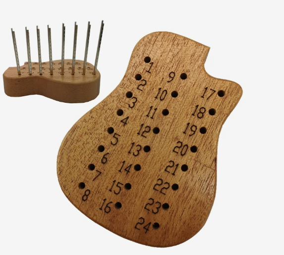 Подставка под гитарные лады для мастерской, MusicianWood, деревянная, для 24 ладов