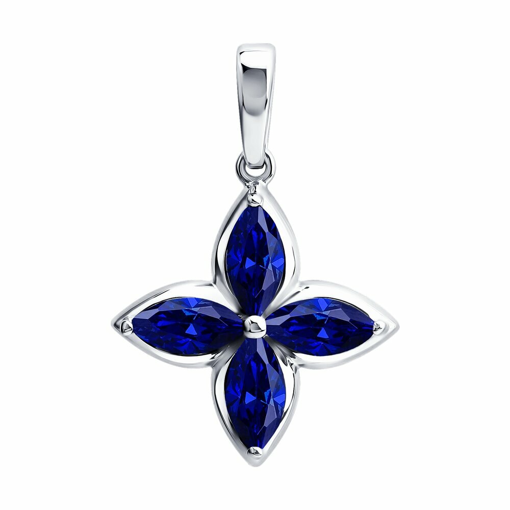 Подвеска, белое золото, 585 проба