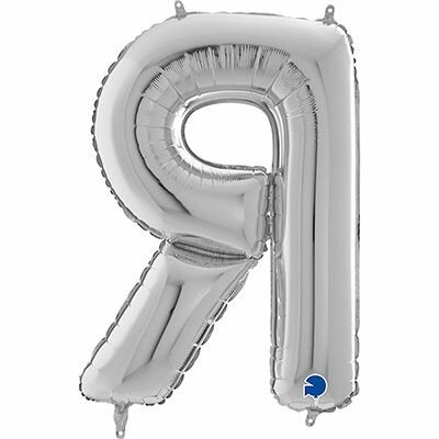Воздушный шар фольгированный GRABO Буква Я, серебряный, 26"