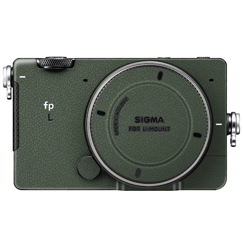 Защитная пленка для камер Sigma FP/FPL с полным покрытием и 3M клеем - зеленая кожаная текстура