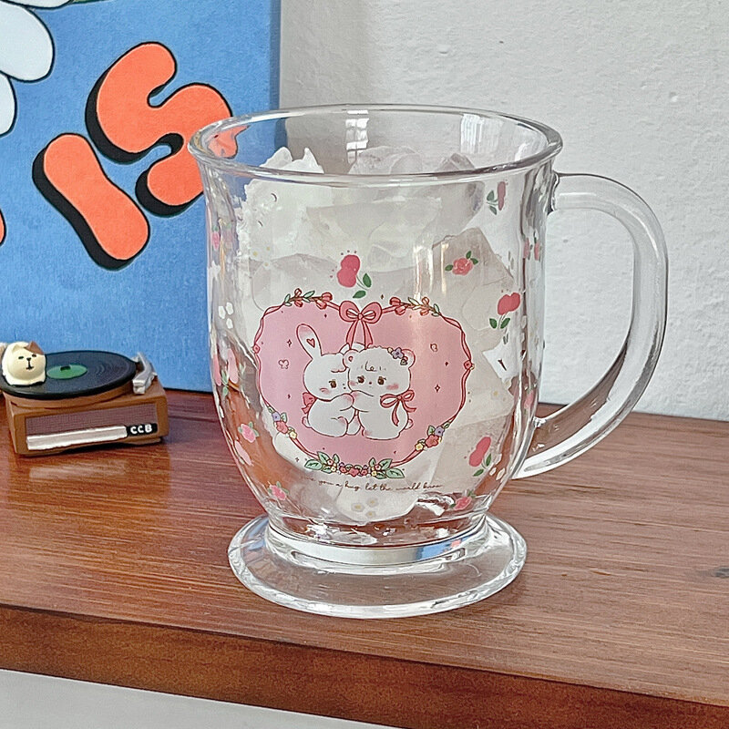 Большие стаканы для молочного чая и сока в японском и корейском стиле, чашки для кофе и завтрака.