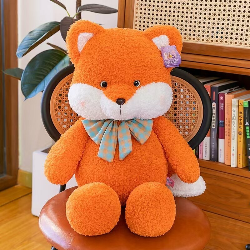 Delightful plush teddy bear with striped bowtie мягкая игрушка медведь с полосатым галстуком разноцветный，32cm