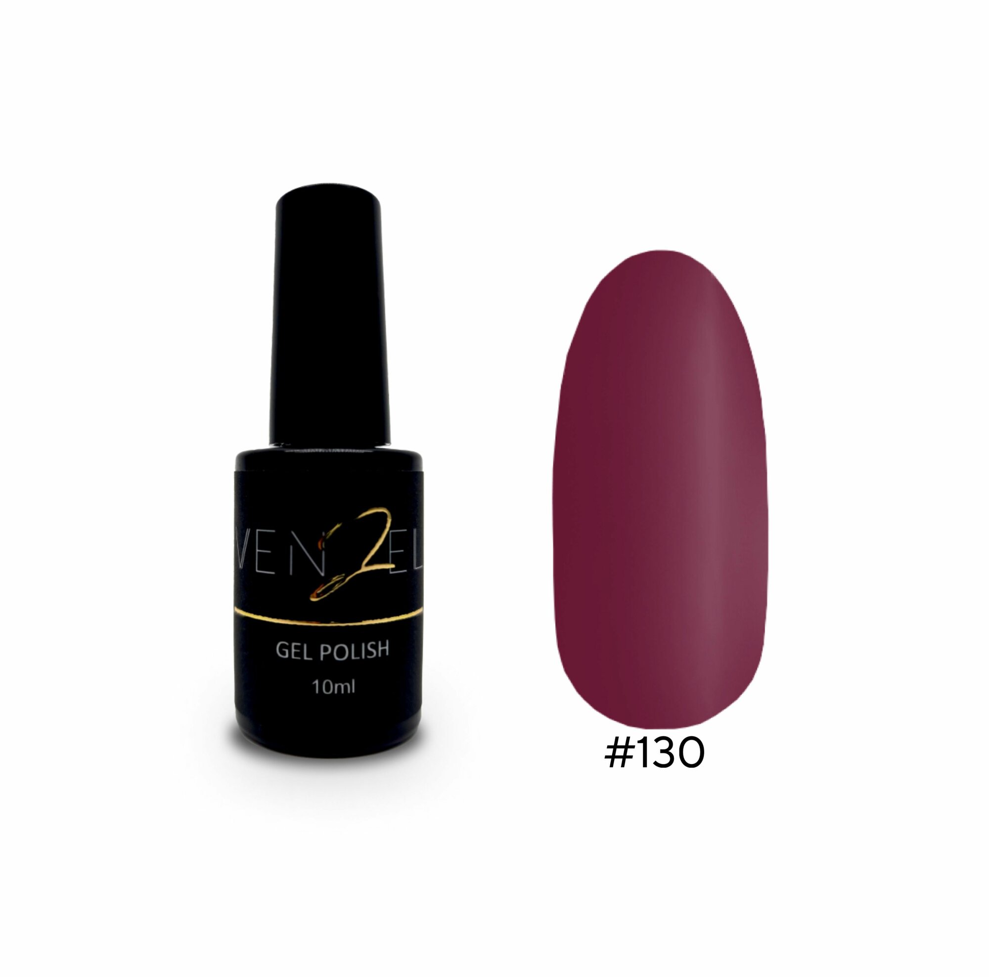 Venzel-130 красный гель-лак для ногтей плотный 10ml