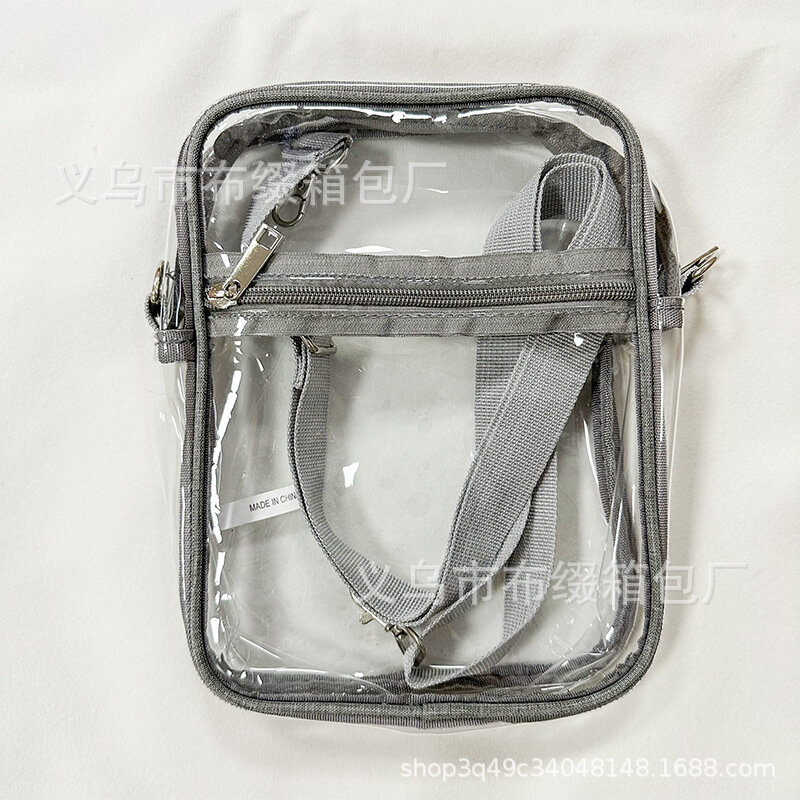 Прозрачная сумка через плечо, утолщенная водонепроницаемая сумка из ПВХ, сумка через плечо для концертов, сумка для