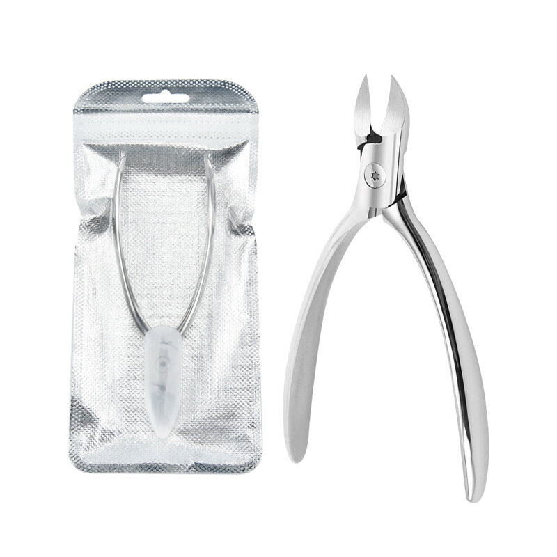 Кусачки для вросших ногтей из нержавеющей стали со встроенной пружиной, кусачки с орлиным клювом, маникюрные кусачки, педикюрные кусачки, маникюрные кусачки с индивидуальным логотипом
