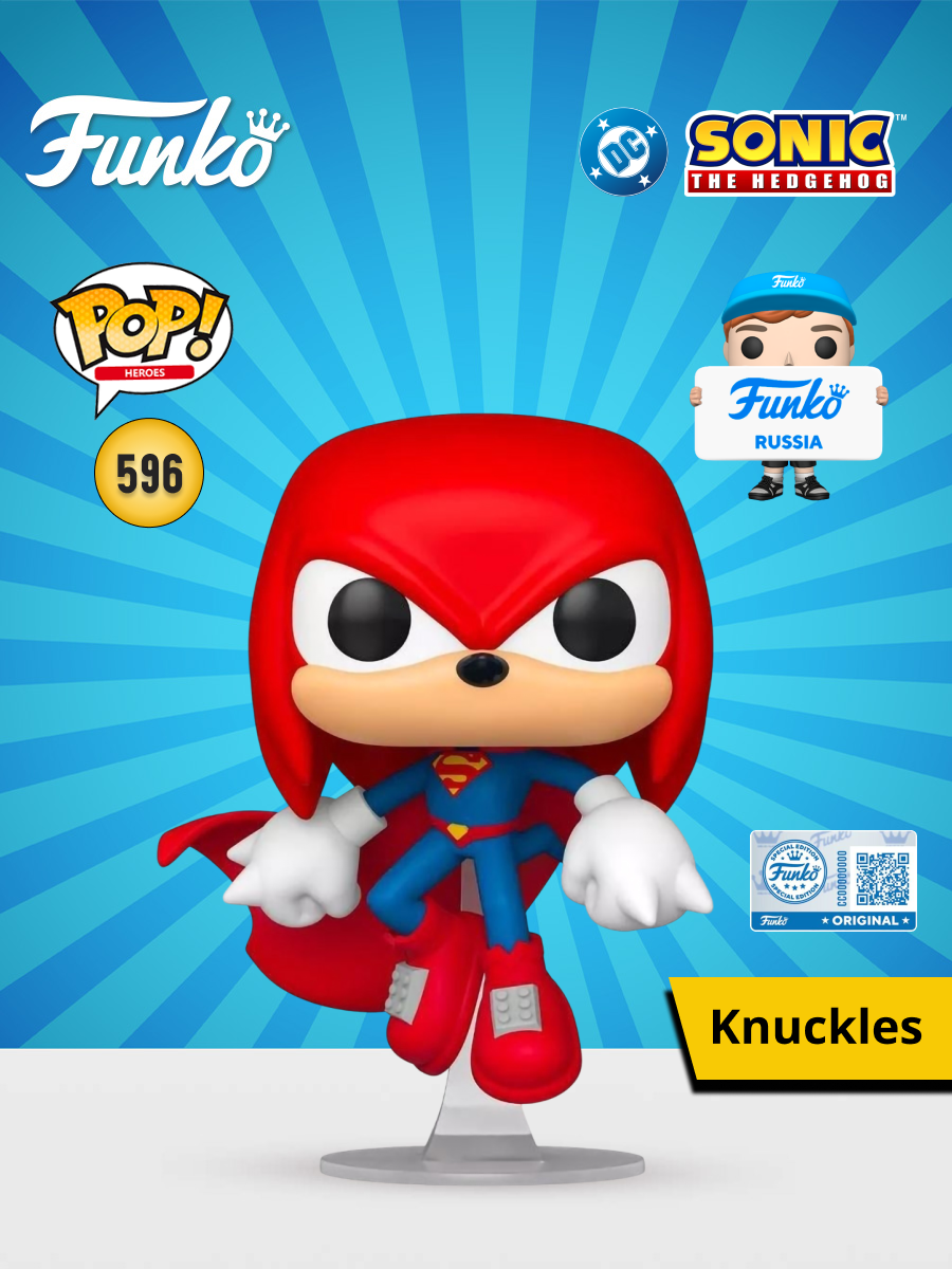 Фигурка Funko POP! Heroes DC х Sonic the Hedgehog Knuckles as Superman (596) 88908