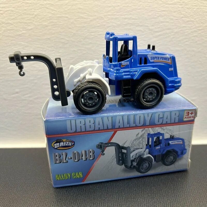 Игрушечный автомобиль, автокран, Сплав, стиль муниципальной окраски,8 CM