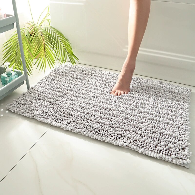 Коврик для пола COCO HOME из утолщенного синели для ванной комнаты, нескользящий, простой дизайн, для ванной, спальни,